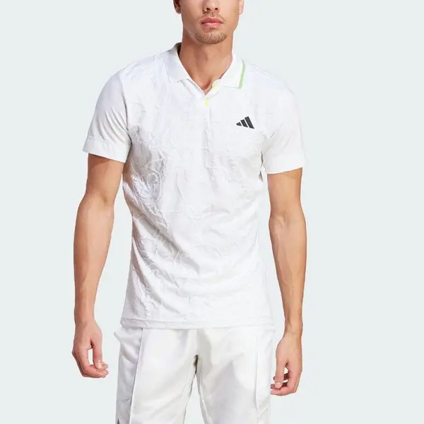 Adidas Aeroready Freelift Pro Tennis Polo Shirt - White