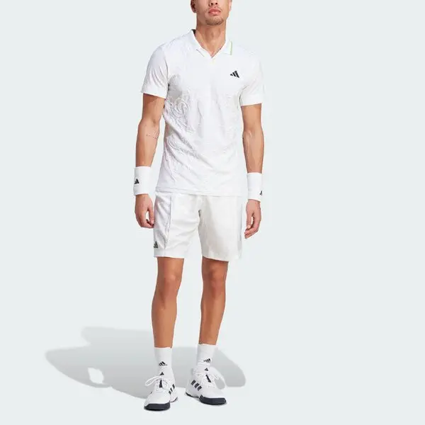 Adidas Aeroready Freelift Pro Tennis Polo Shirt - White
