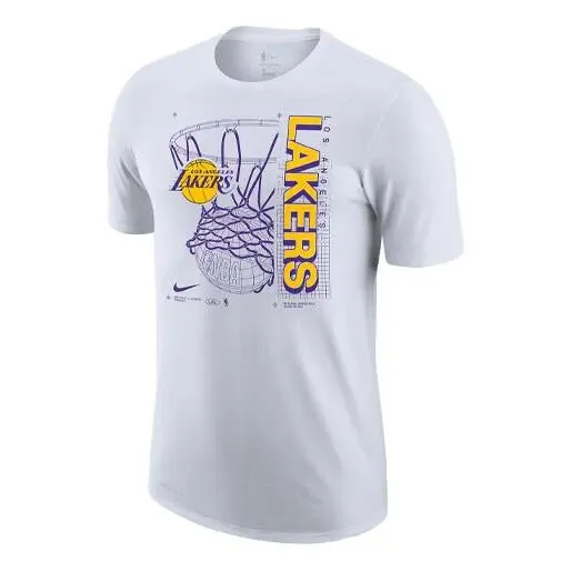 Nike Los Angeles Lakers Basketball Graphic Tee - White