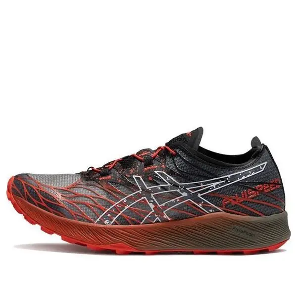 Asics Fujispeed Trail Running Sneakers - Black/red
