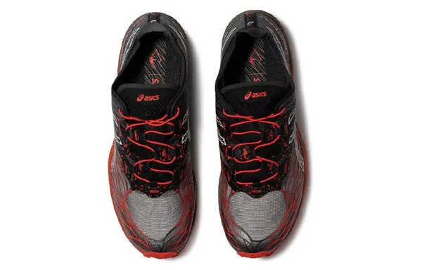 Asics Fujispeed Trail Running Sneakers - Black/red