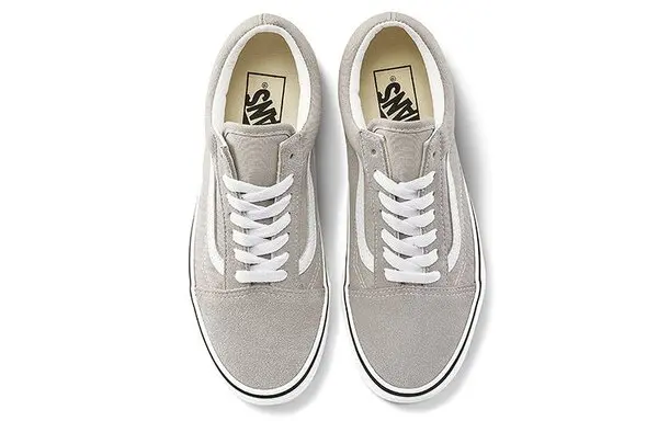 VANS Old Skool Lace-up Sneakers - Gray/white