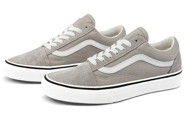 VANS Old Skool Lace-up Sneakers - Gray/white