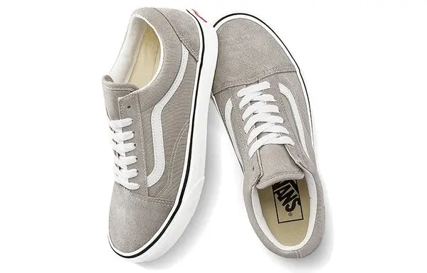 VANS Old Skool Lace-up Sneakers - Gray/white