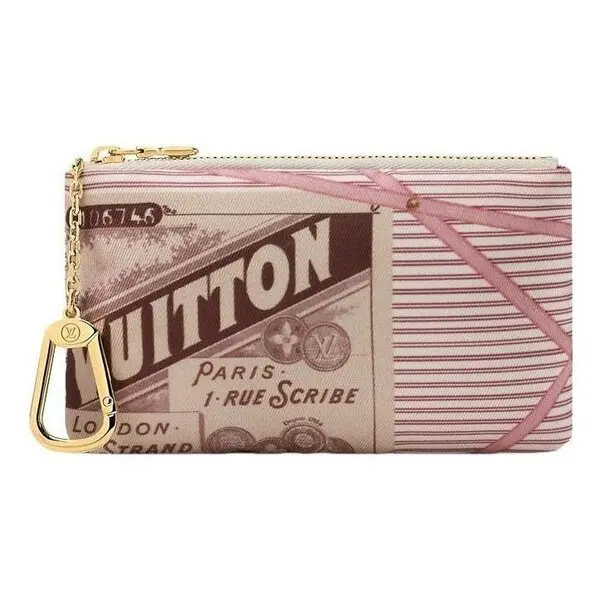 LOUIS VUITTON 26 Key Pouch - Beige/pink