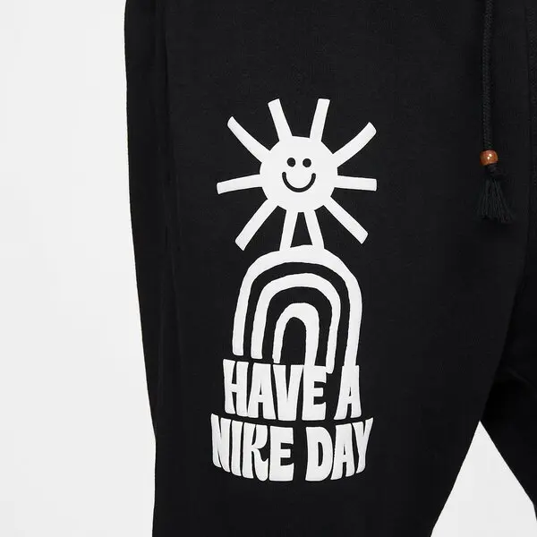 Nike French Terry Pants 'black White