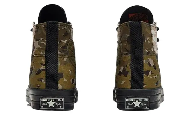 CONVERSE Chuck 70 Hi Patchwork Blocked Camouflage Sneakers - Black/camo