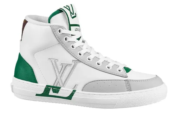 LOUIS VUITTON Charlie Ankle Sneakers - White/grey/