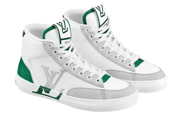 LOUIS VUITTON Charlie Ankle Sneakers - White/grey/