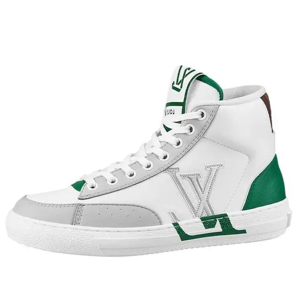LOUIS VUITTON Charlie Ankle Sneakers - White/grey/