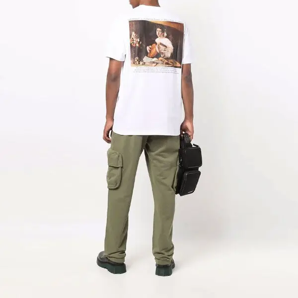 Off-White Fw21 Caravaggio Printing Short Sleeve T-shirt
