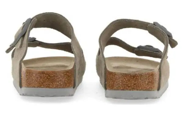 BIRKENSTOCK Arizona Soft Footbed Suede Leather Sandals - Beige