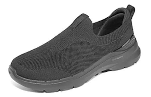 Sketchers Go Walk 6 Slip-on Athletic Shoes - Black