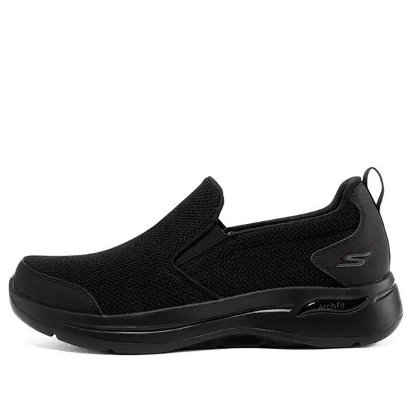 Sketchers Go Walk Arch Fit Slip-on Sneakers - Black