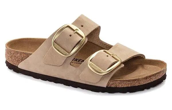 BIRKENSTOCK Arizona Big Buckle Sandals - Beige