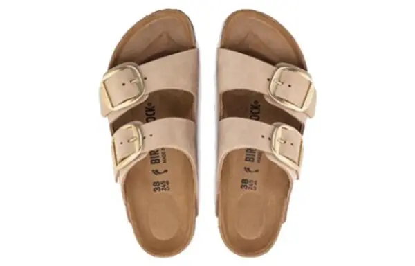BIRKENSTOCK Arizona Big Buckle Sandals - Beige