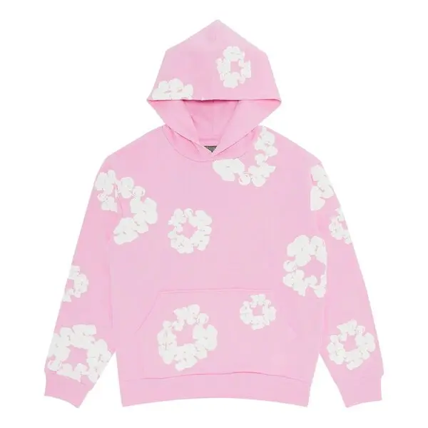 DENIM TEARS Cotton Wreath Hoodie - Pink/white