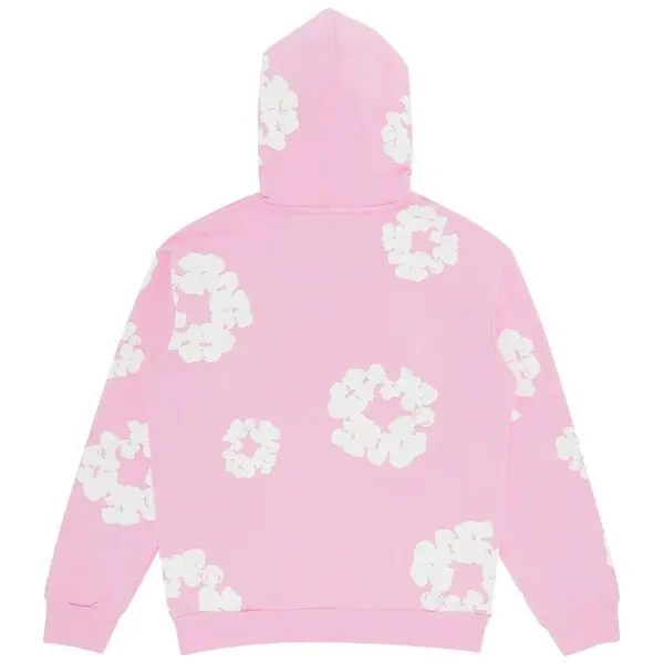DENIM TEARS Cotton Wreath Hoodie - Pink/white