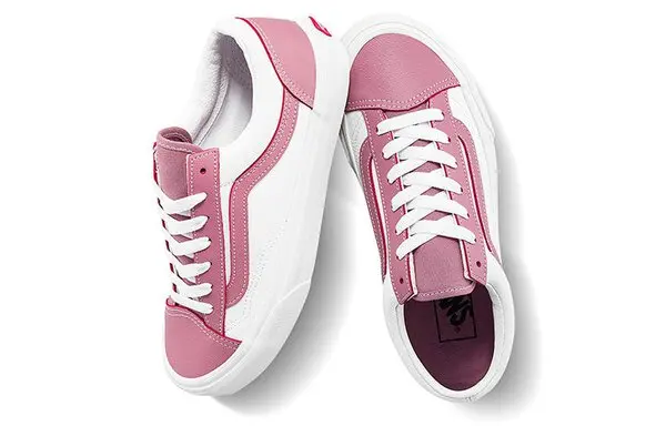VANS Style 36 Low Top Sneakers - White/pink