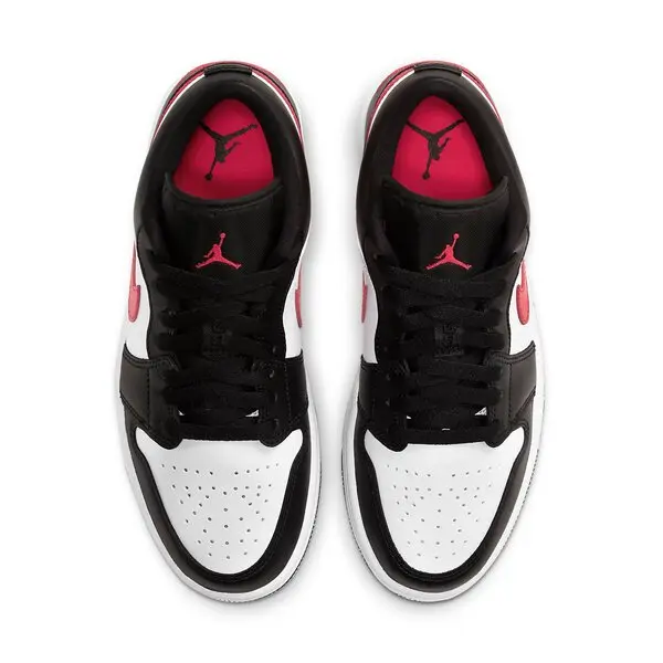 JORDAN Air 1 Low "siren Red - Black/siren Red-white