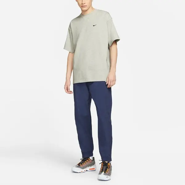 Nike X Kim Jones Crossover Air Logo Round Neck Short Sleeve T-shirt - Grey