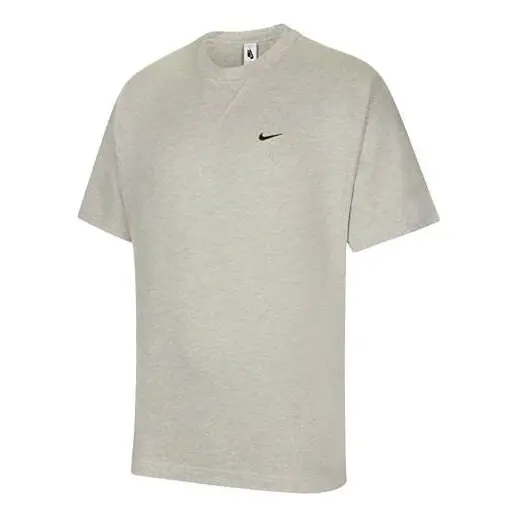 Nike X Kim Jones Crossover Air Logo Round Neck Short Sleeve T-shirt - Grey