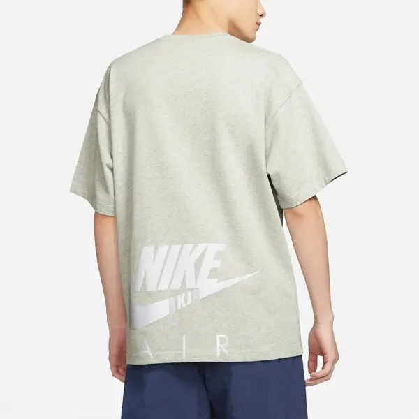 Nike X Kim Jones Crossover Air Logo Round Neck Short Sleeve T-shirt - Grey