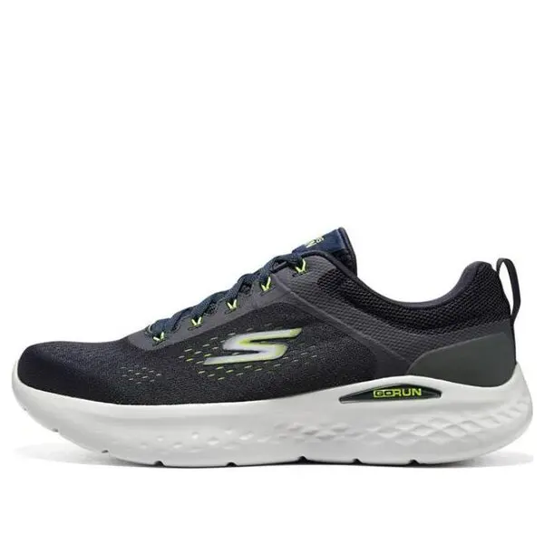 Sketchers Go Run Lite Athletic Sneakers - Navy/lime