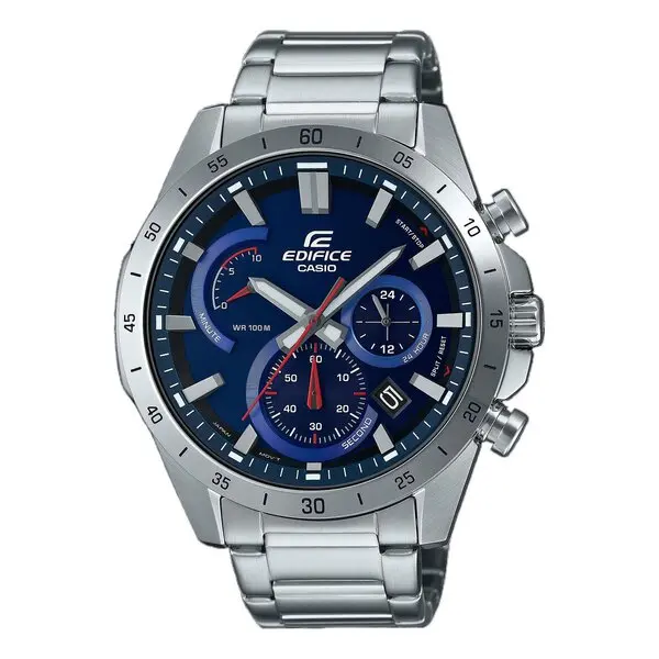 Casio Edifice Analog/digital Chronograph Stainless Steel Watch - Silver