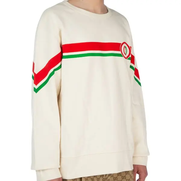 Gucci Striped Printed Pullover Long Sleeve