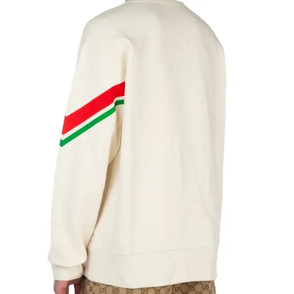 Gucci Striped Printed Pullover Long Sleeve