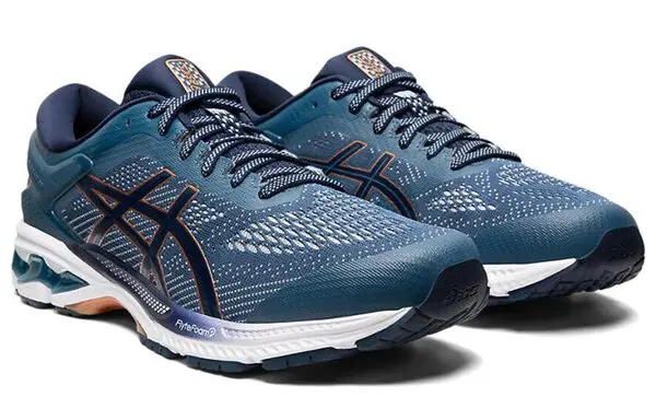 Asics Gel-kayano 26 Extra Wide Performance Running Shoe - Blue/white