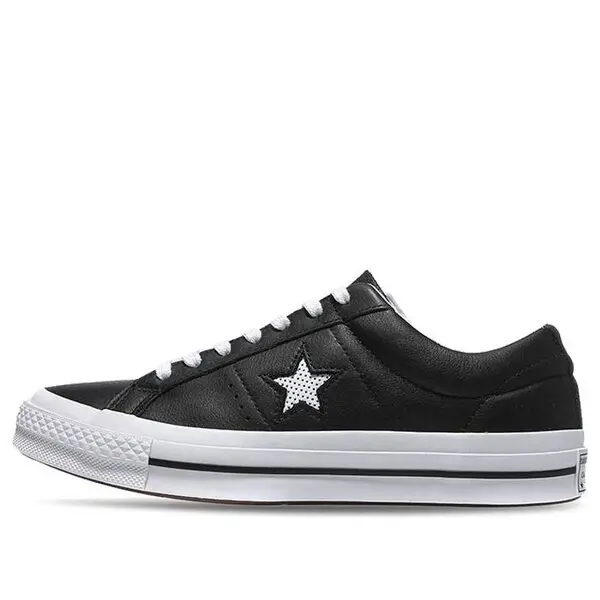 CONVERSE One Star Perforated Leather Sneakers - Black