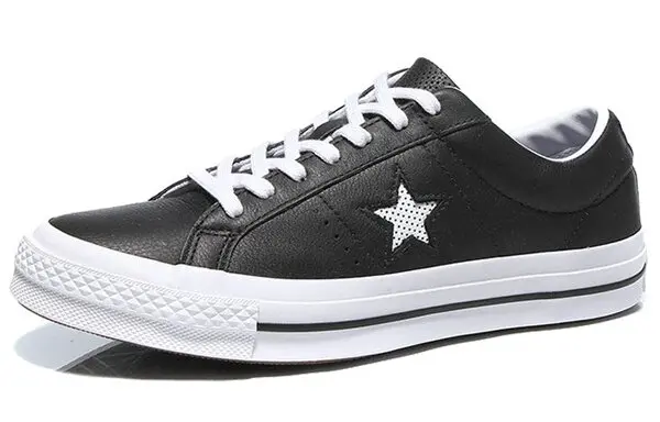 CONVERSE One Star Perforated Leather Sneakers - Black