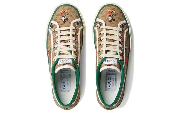 Gucci Disney X Tennis 1977 Mickey Mouse Sneakers - Brown