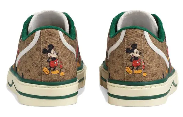 Gucci Disney X Tennis 1977 Mickey Mouse Sneakers - Brown