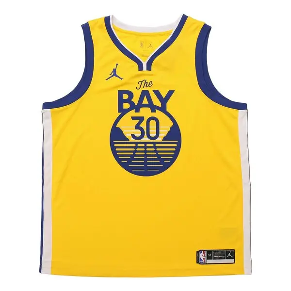 JORDAN Nba Stephen Curry Warriors Statement Edition 2020 Swingman Jersey - Yellow