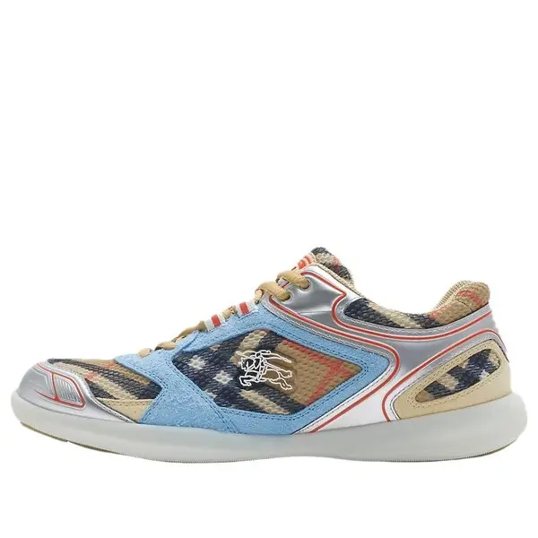 Burberry 25 Check Matrix Sport Sneakers - Blue