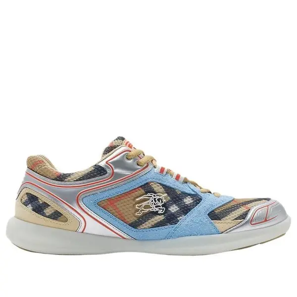 Burberry 25 Check Matrix Sport Sneakers - Blue