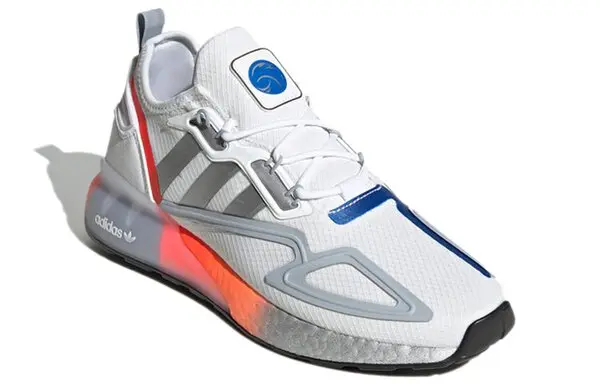 Adidas Zx 2k Boost Metallic Silver Sneakers