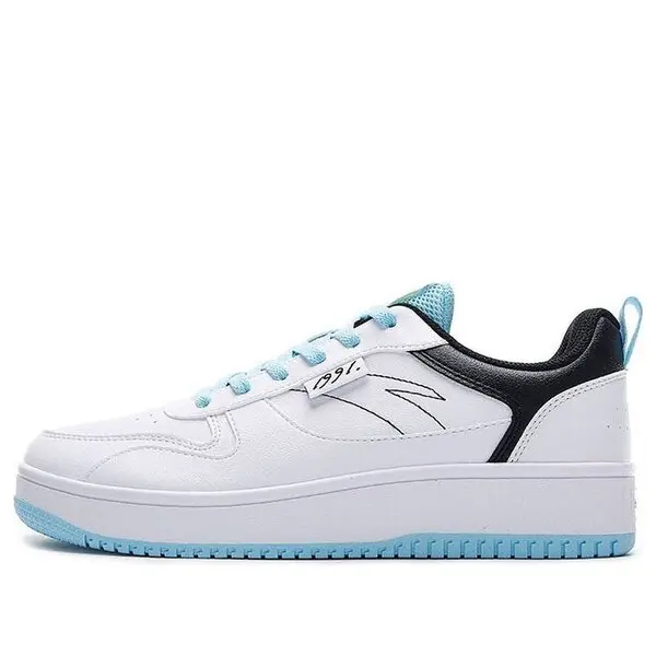 ANTA Skateboarding Shoes - White/blue/black