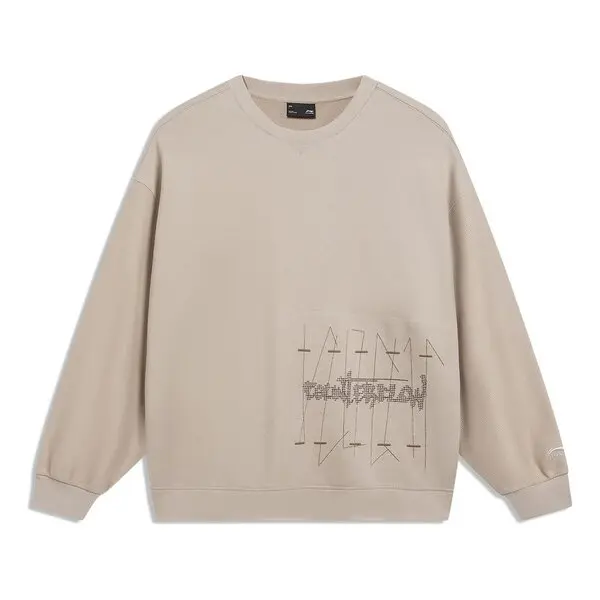 LI-NING Counterflow Graphic Sweatshirt - Light Brown