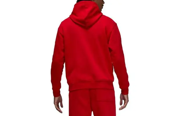 JORDAN Air Fleece Pullover Hoodie - Red