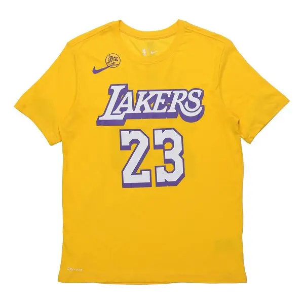Nike Los Angeles Lakers Lebron James No. 23 Nba City Limited Jersey - Yellow