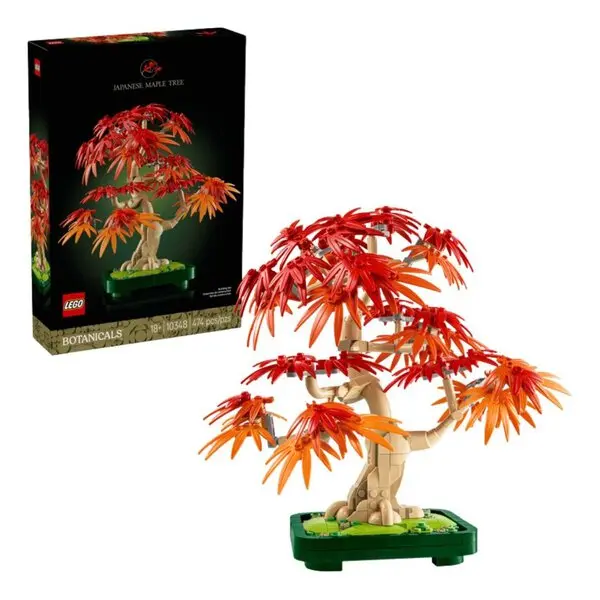 Lego Japanese Red Maple Bonsai Tree - Multi-color