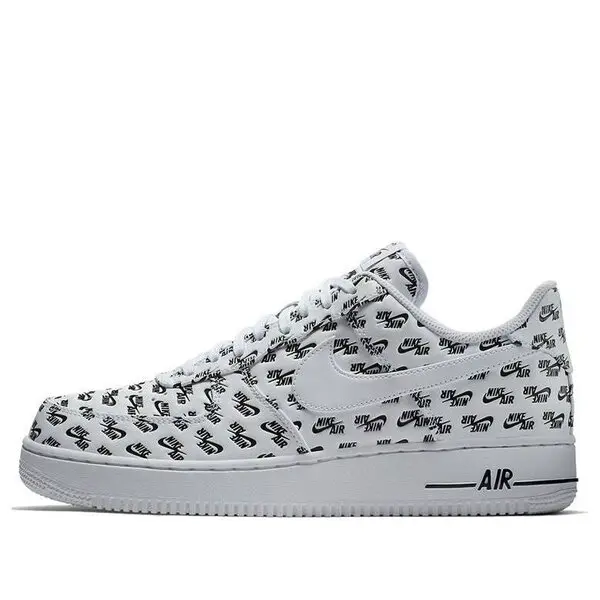Nike Force 1 Low '07 Qs 'all Over Logo White - White/black