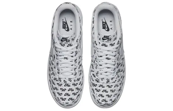 Nike Force 1 Low '07 Qs 'all Over Logo White - White/black