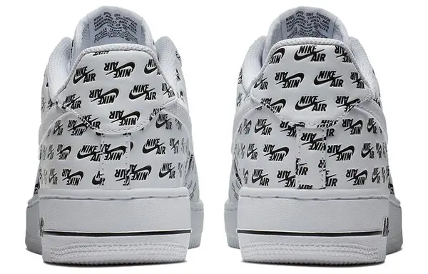 Nike Force 1 Low '07 Qs 'all Over Logo White - White/black
