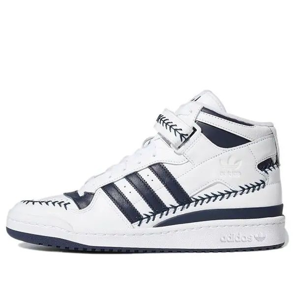 Adidas Forum Mid 'baseball' Sneakers - Blue/white