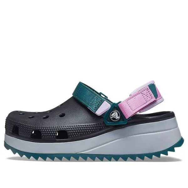 CROCS Classic Hiker Clog - Black/grey/teal